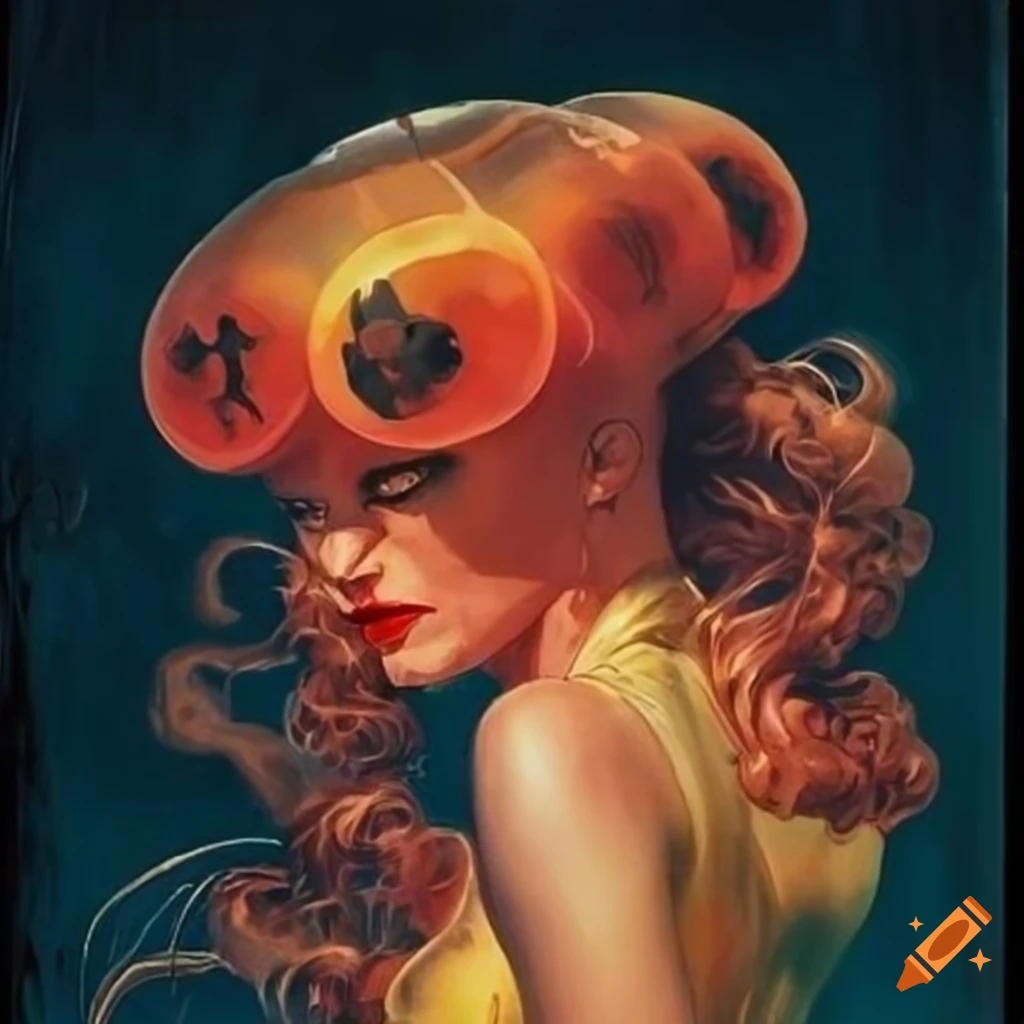 Artwork of a batman villainess by norman rockwell on Craiyon