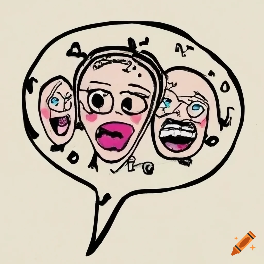 One comic bubble style on Craiyon