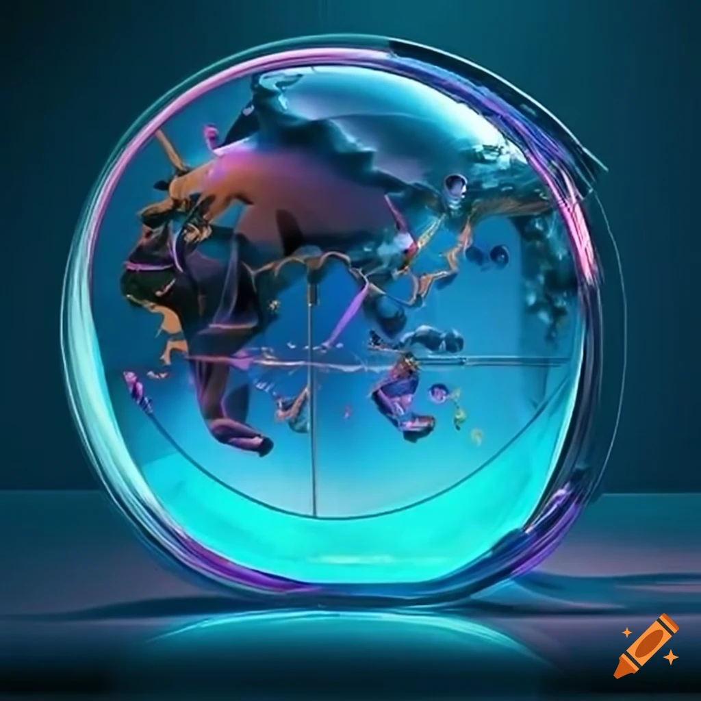 3d hologram tourist fun map above a mobile phone on Craiyon