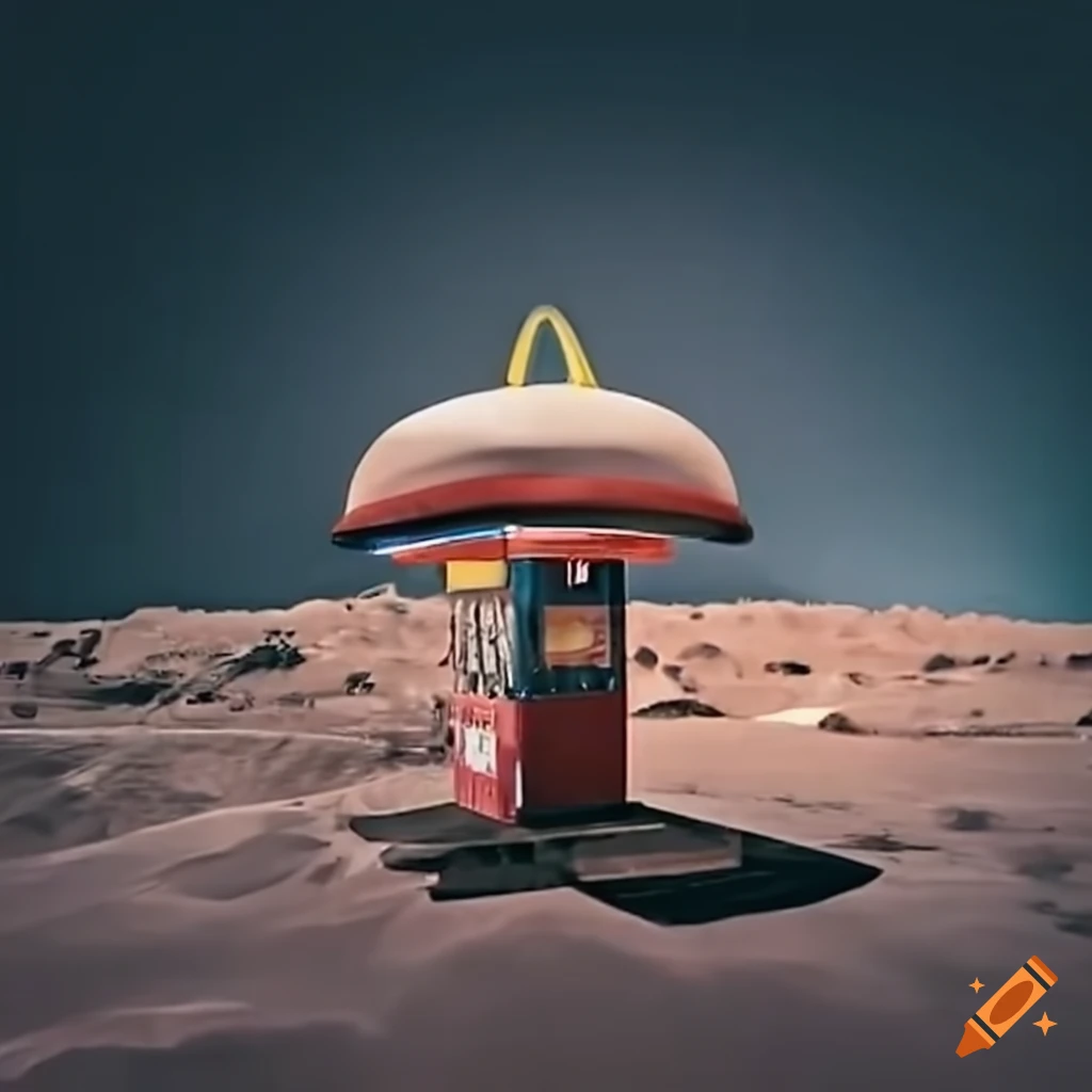 Mcdonald's drive thru on the moon