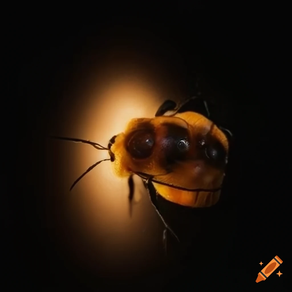 White background image of an artificial bee