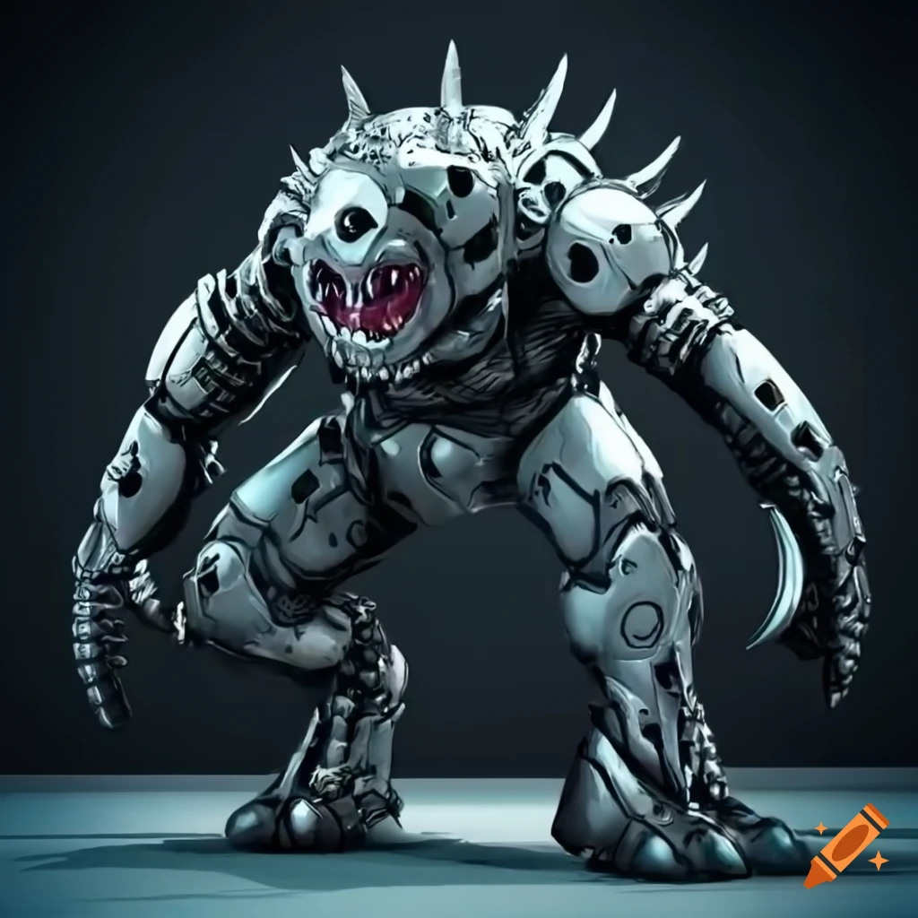 Image of a futuristic cyborg turtle