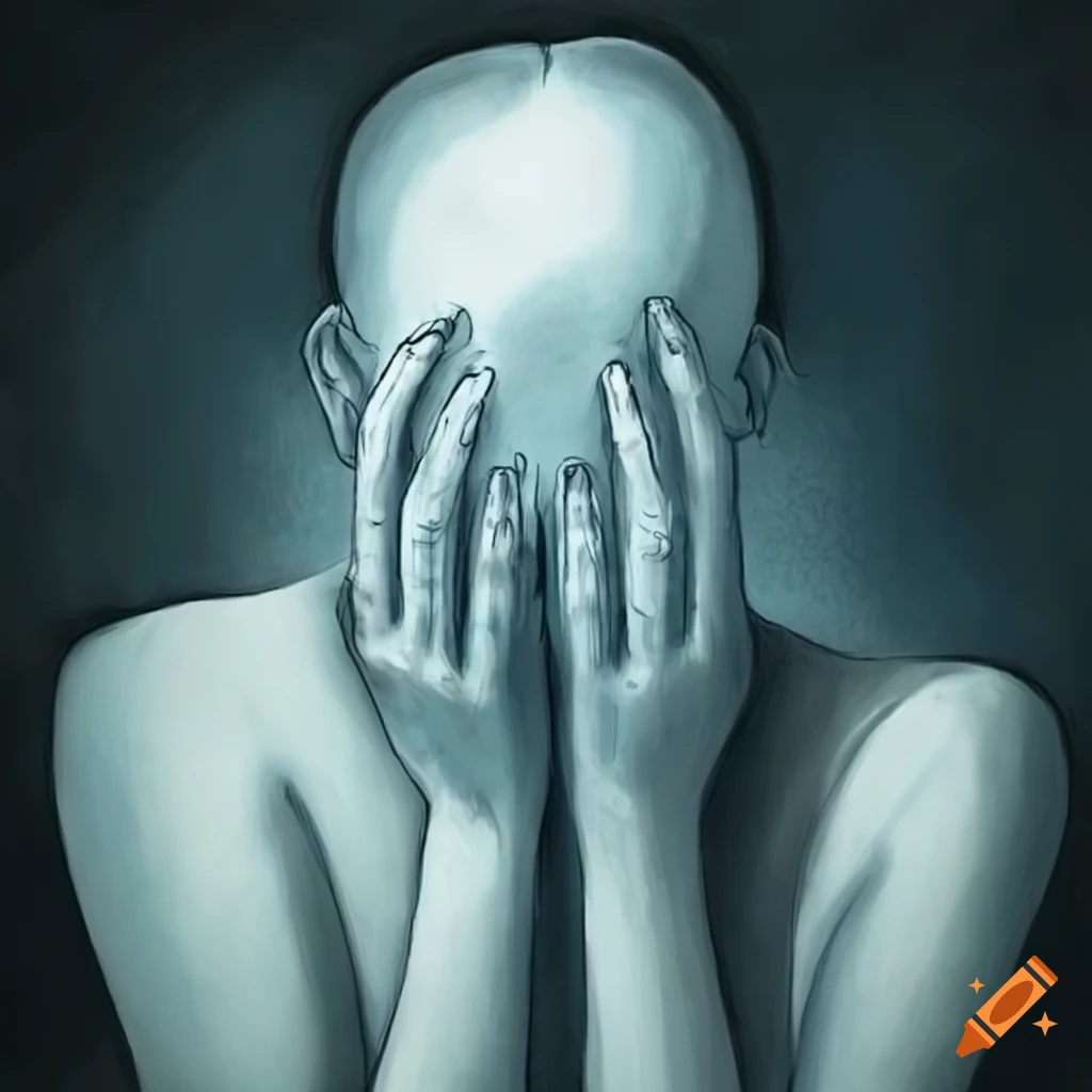 Heartbreaking artwork depicting the pain of losing a loved one on Craiyon