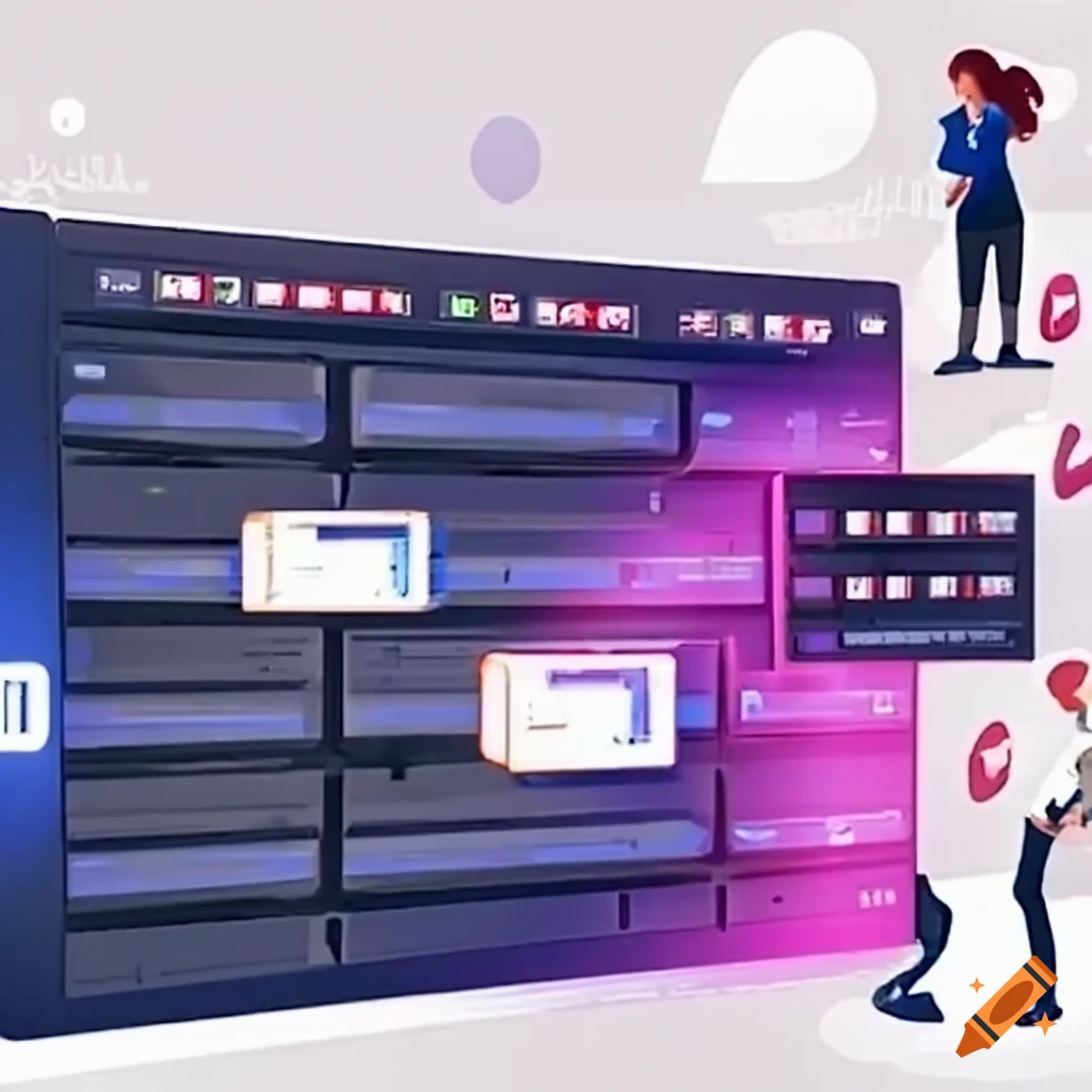 Digital content hosting concept on Craiyon