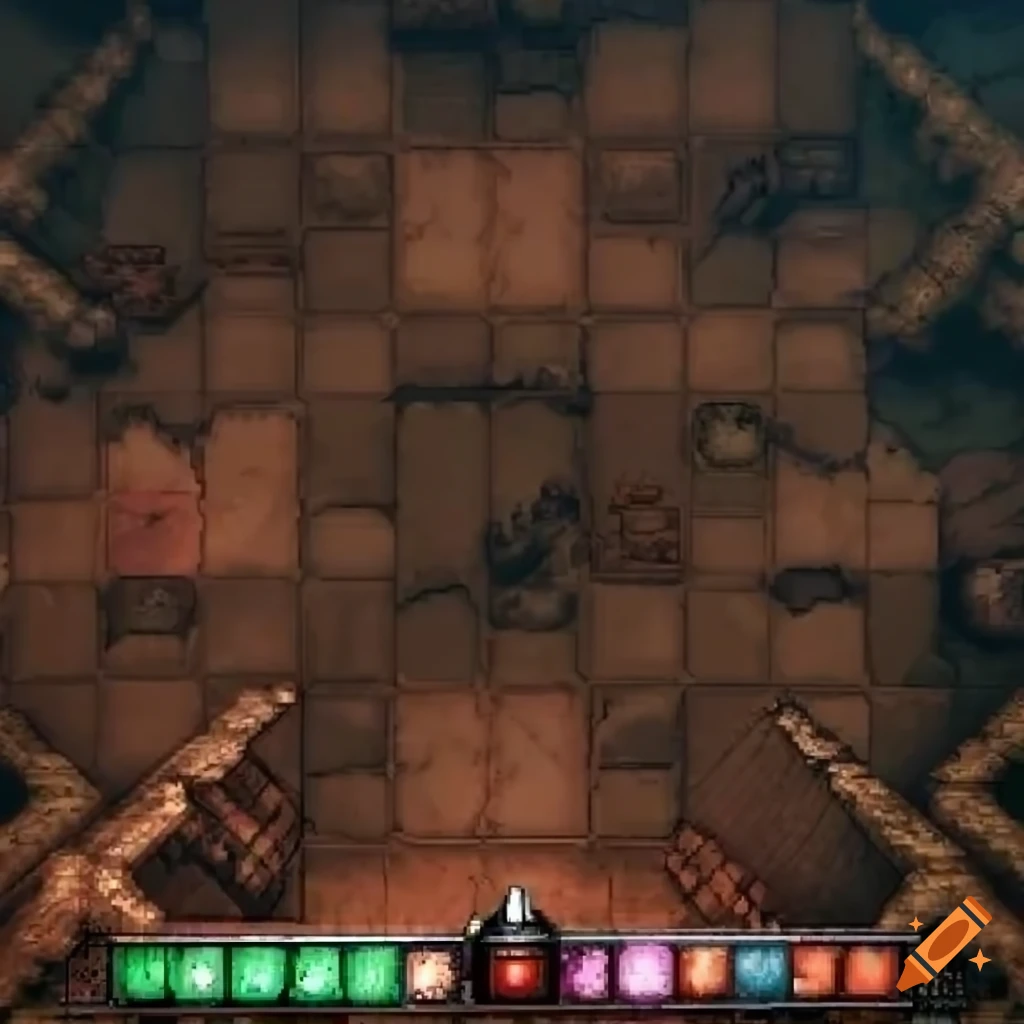 Detailed game world map texture kitbash on Craiyon