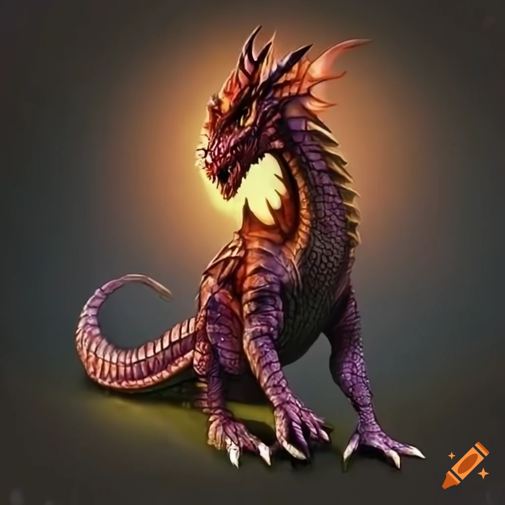 Image of a dragon on Craiyon