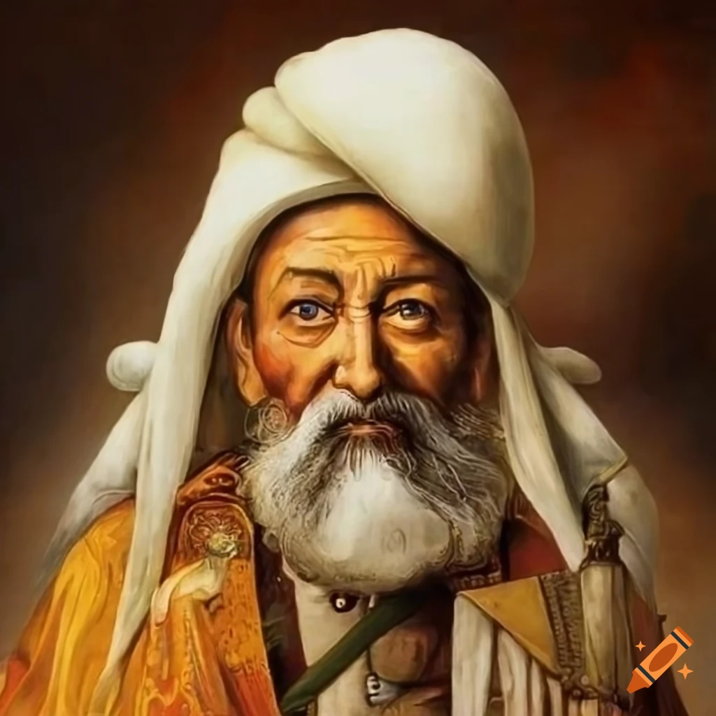Portrait of an ottoman pasha in a realistic style on Craiyon