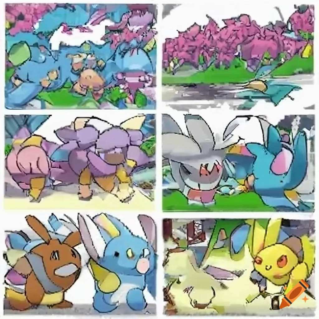 Encounter wild pokemon on Craiyon