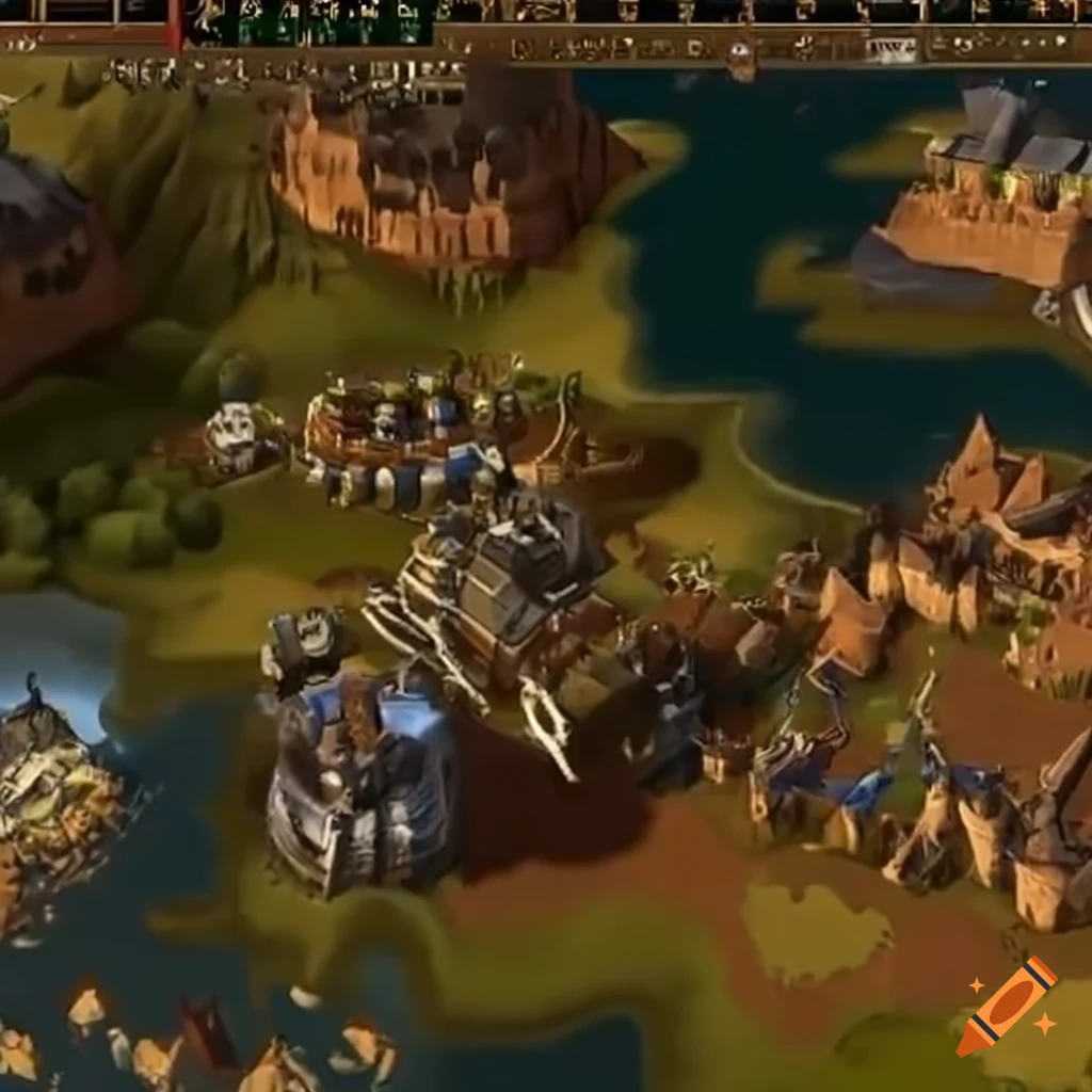 Carte du jeux vidéo civilization on Craiyon