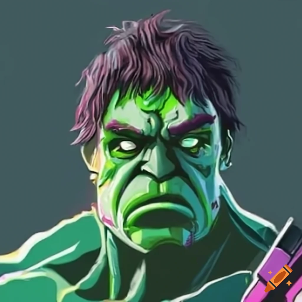 Powerful hulk playing basketball on Craiyon