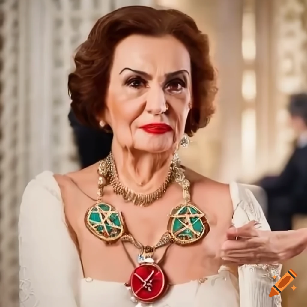 Image of an elegant woman from a turkish soap opera