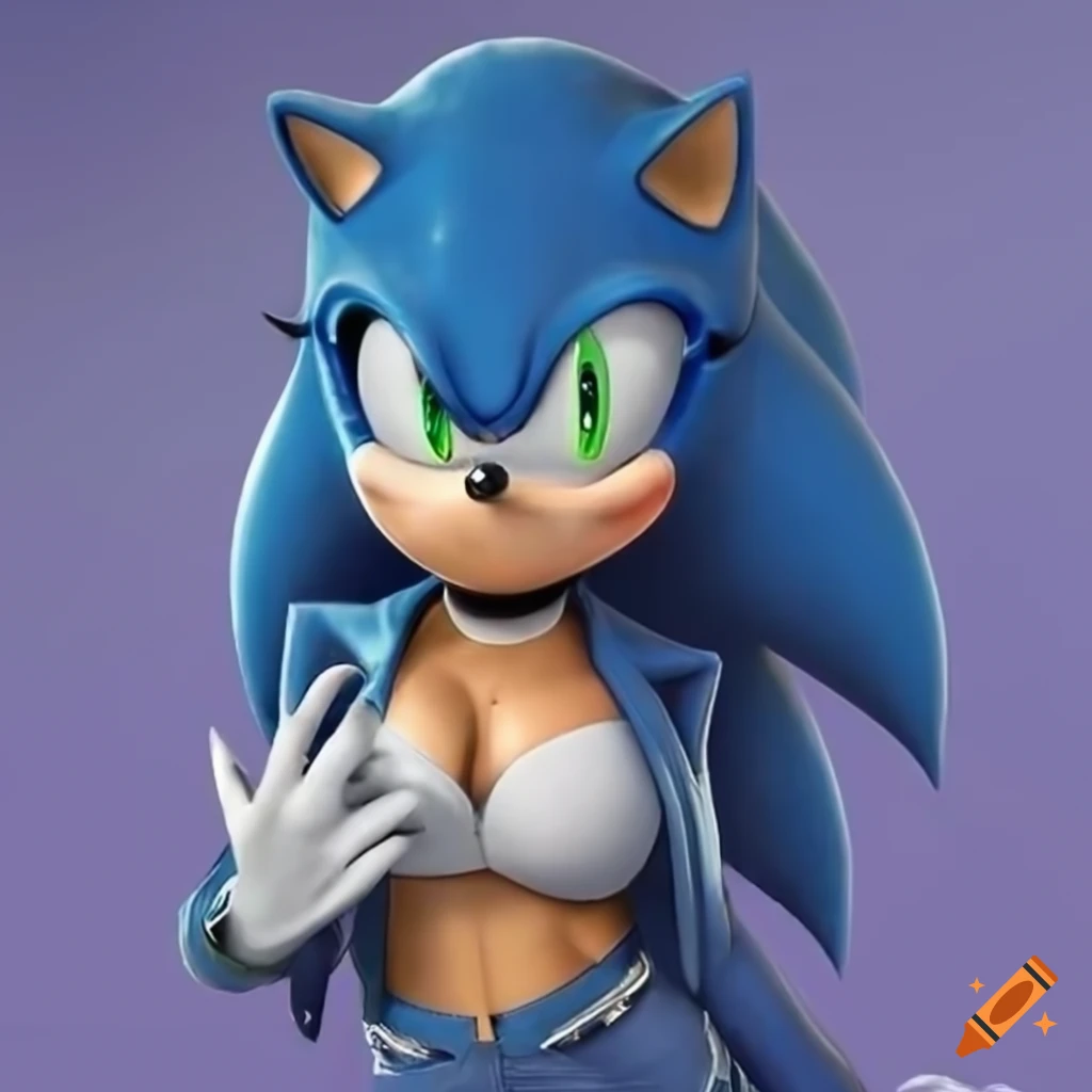 Art of female sonic the hedgehog and rouge on Craiyon