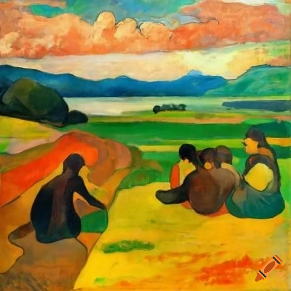 Paul gauguin's painting of salinas valley on Craiyon