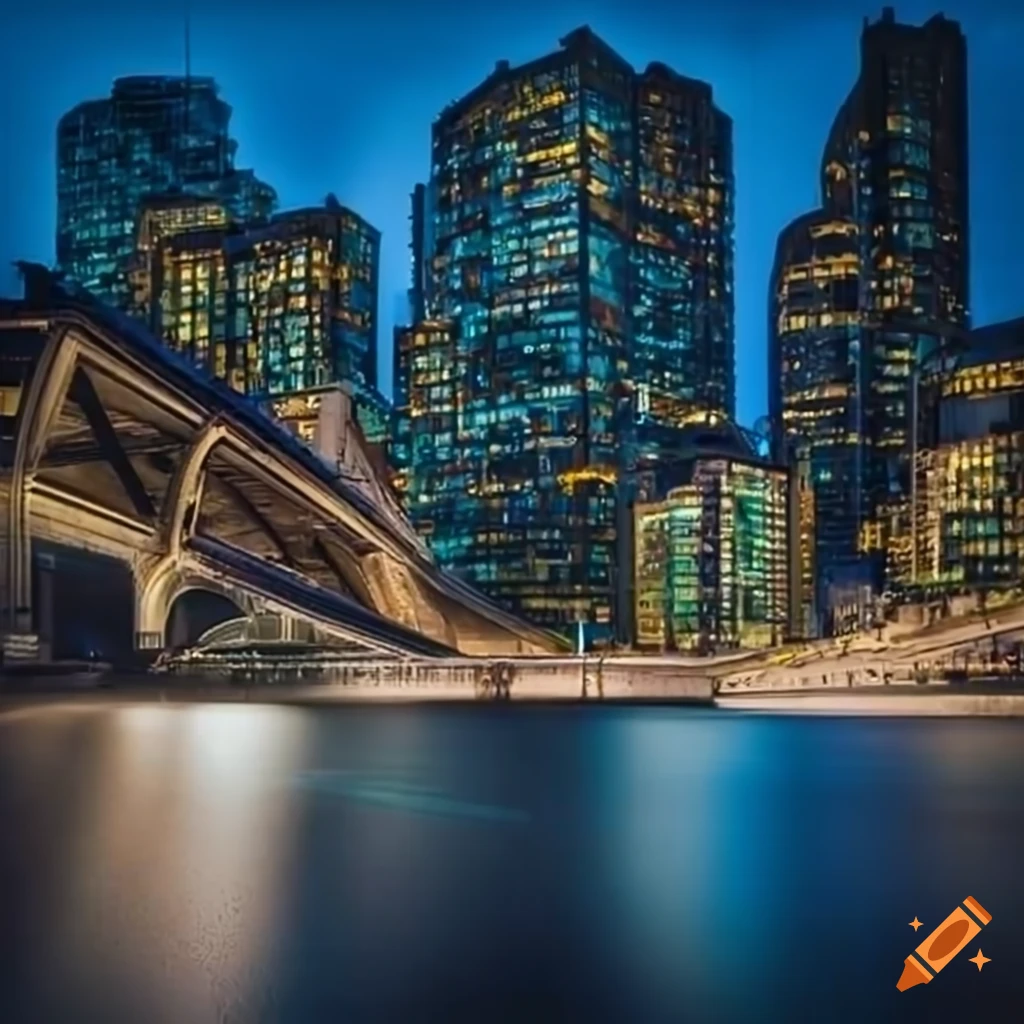 Vancouver cityscape resembling a gta loading screen