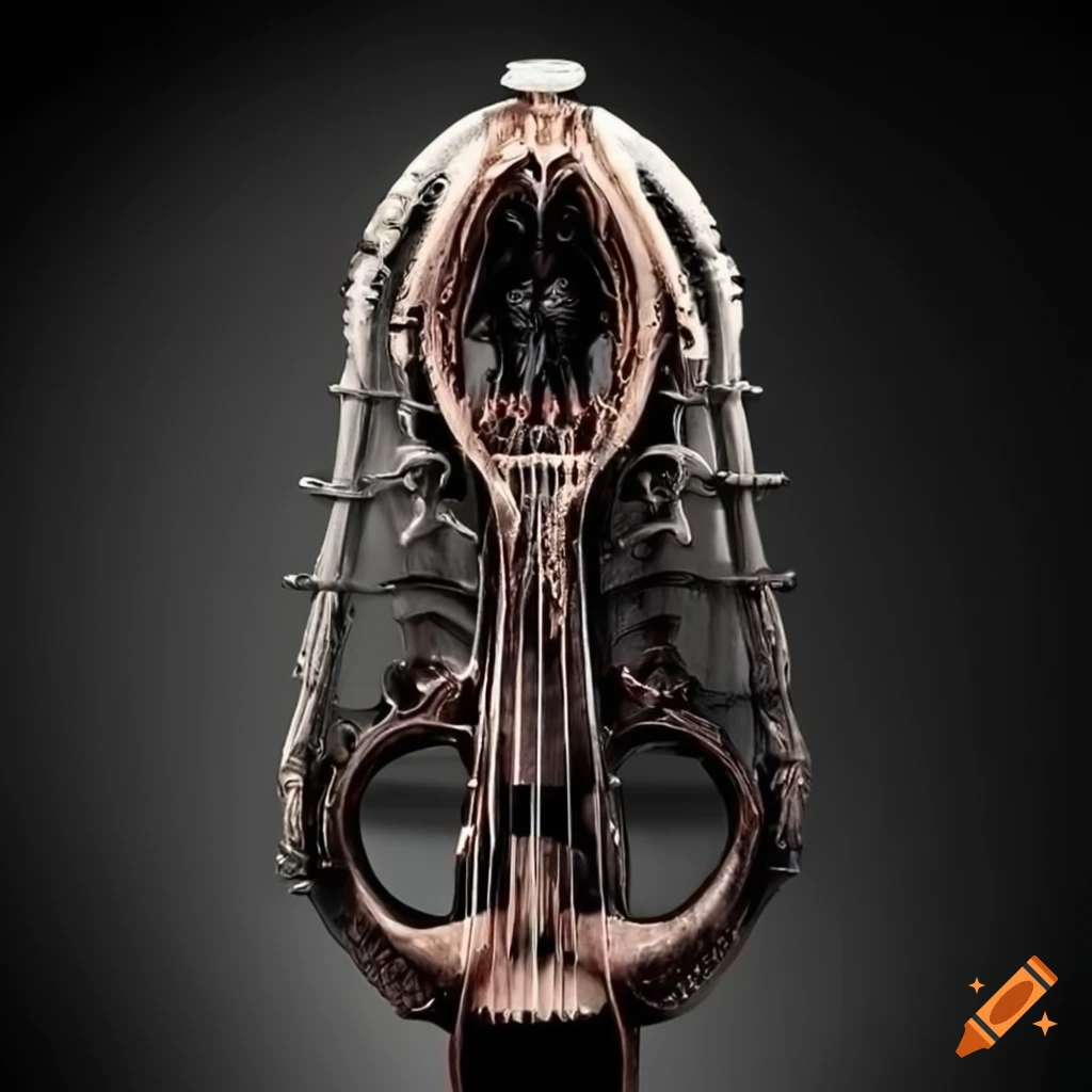 Kokyu instrument designed by giger on Craiyon