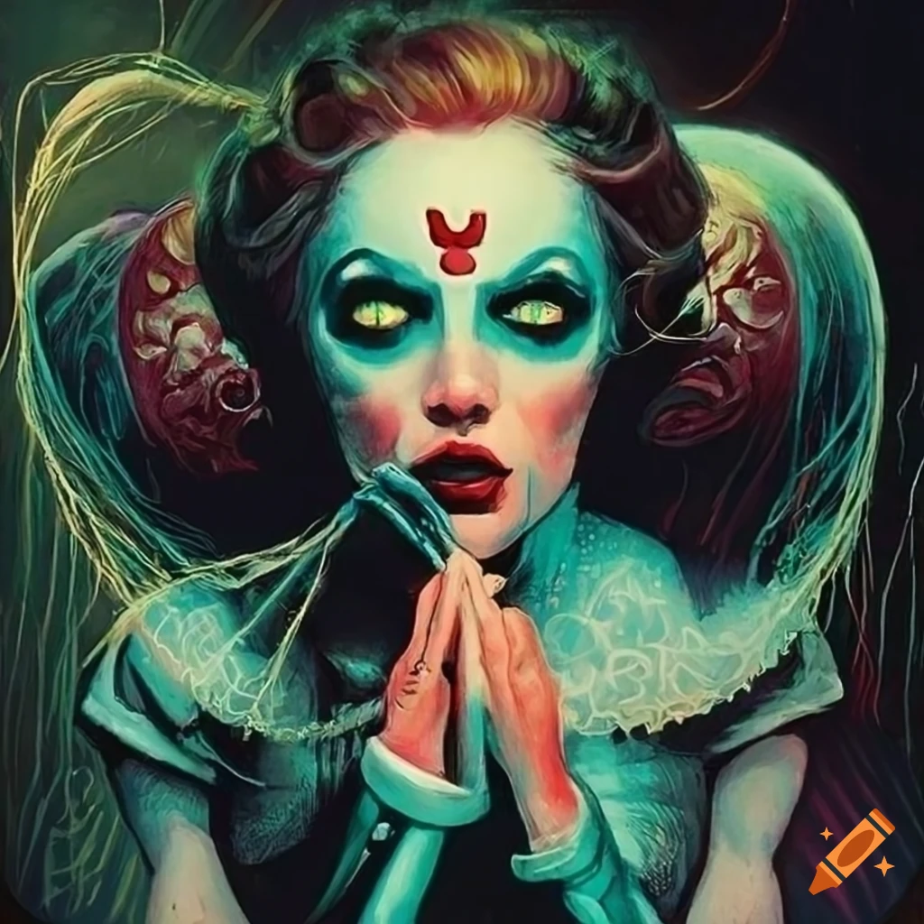 Batman villainess artwork by norman rockwell