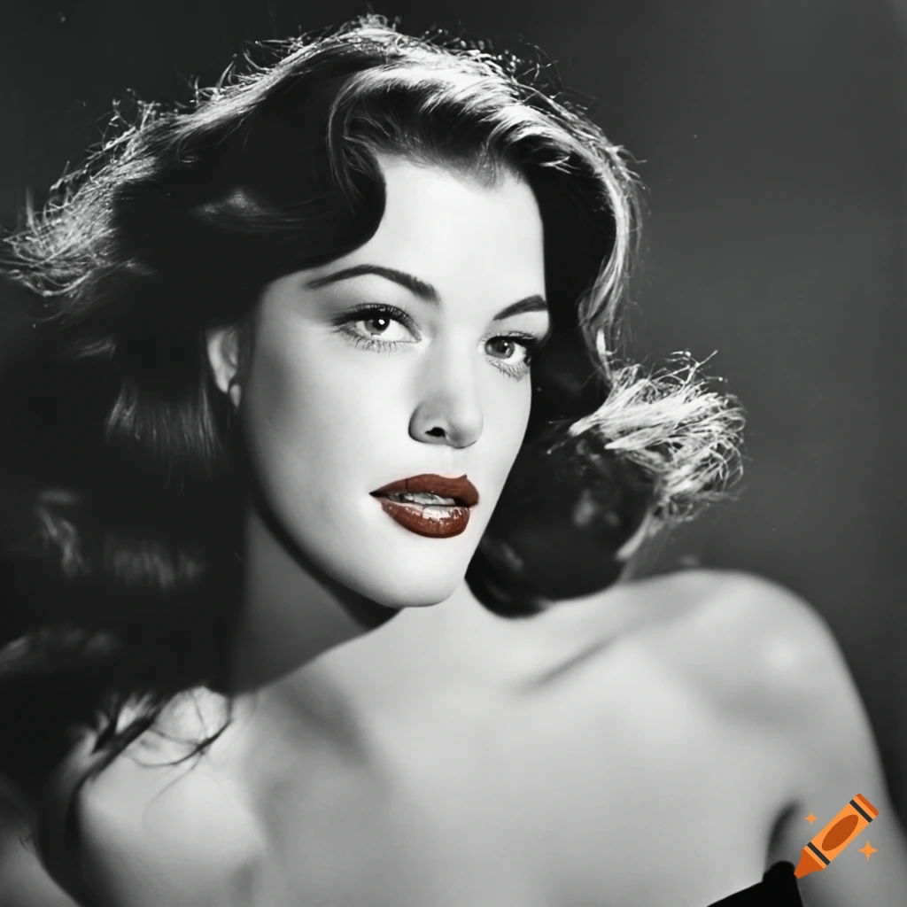 Glamourous and colourful image of liv tyler in the 1950s on Craiyon