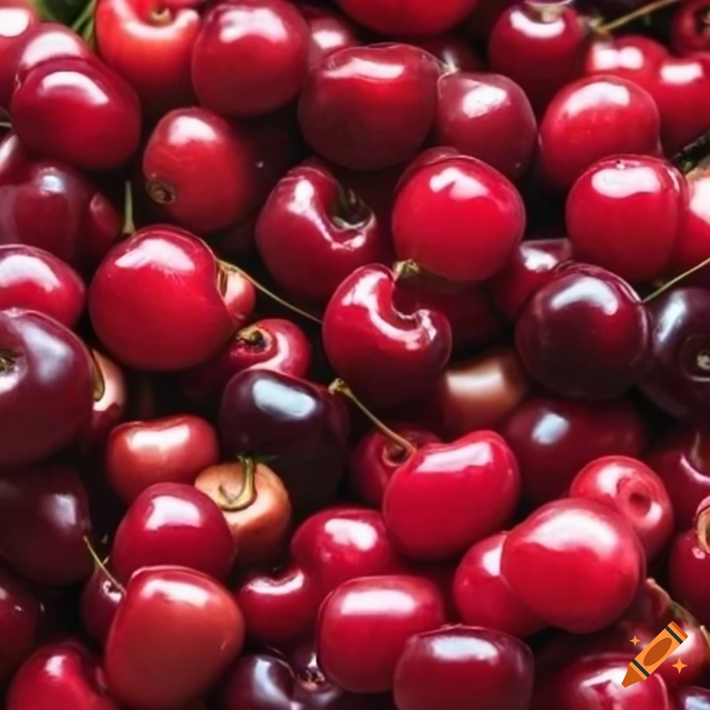Bowl of cherries on Craiyon