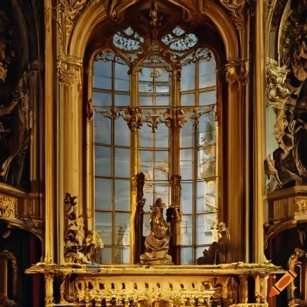 Antique palace window from dresden