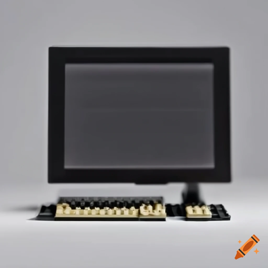 Lego retro computer with screen