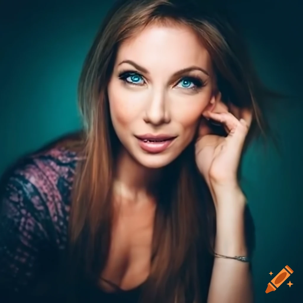 Glamour headshot of darya folsom on Craiyon