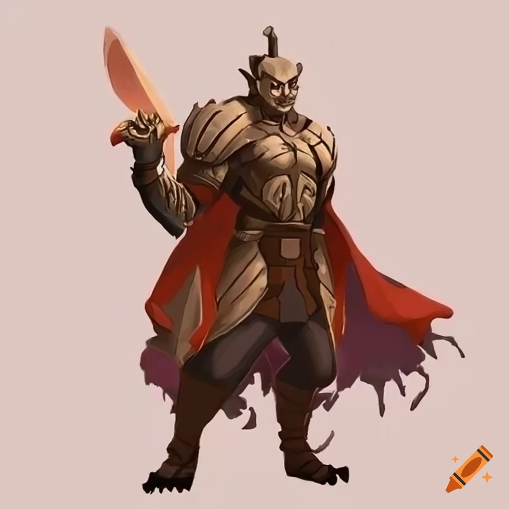 Fantasy artwork of aang avatar fusion goliath gargoyle with sword on ...