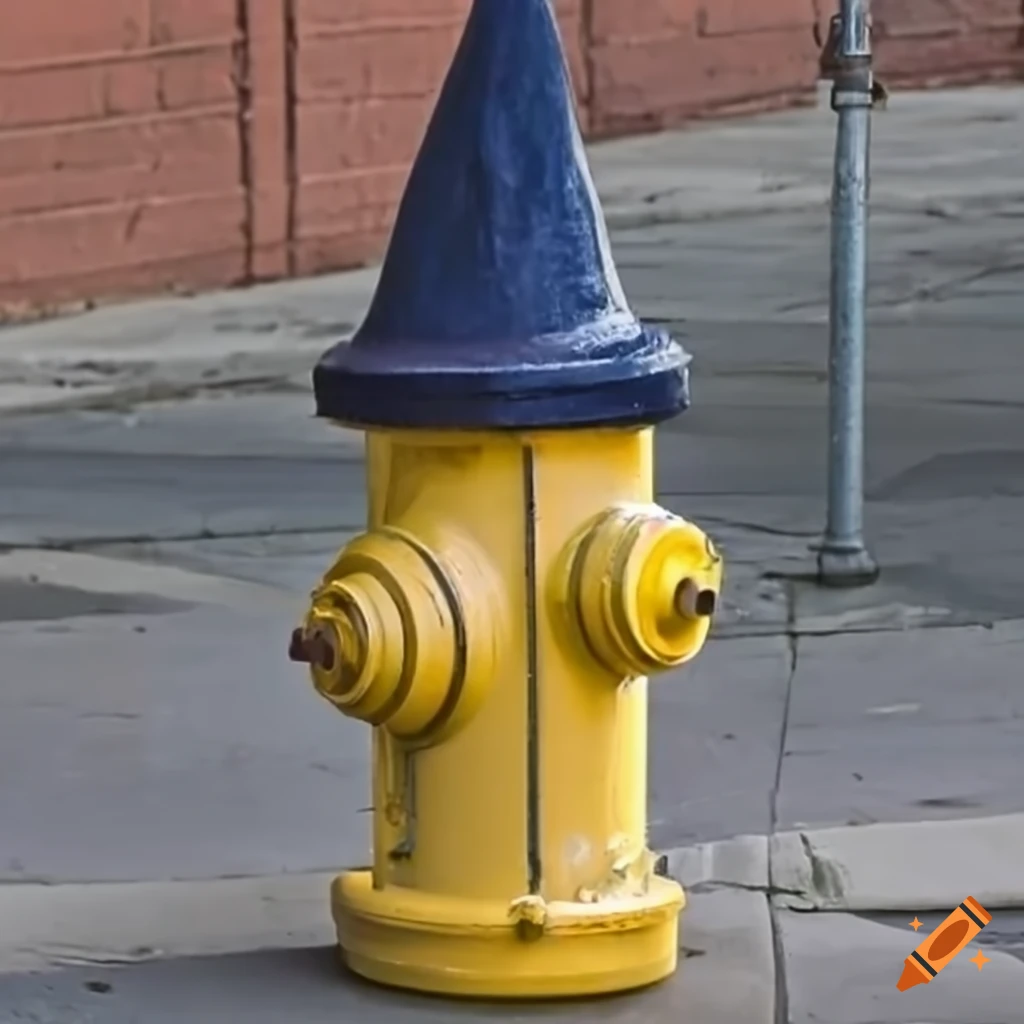 Detailed photograph of a golden fire hydrant in a park on Craiyon