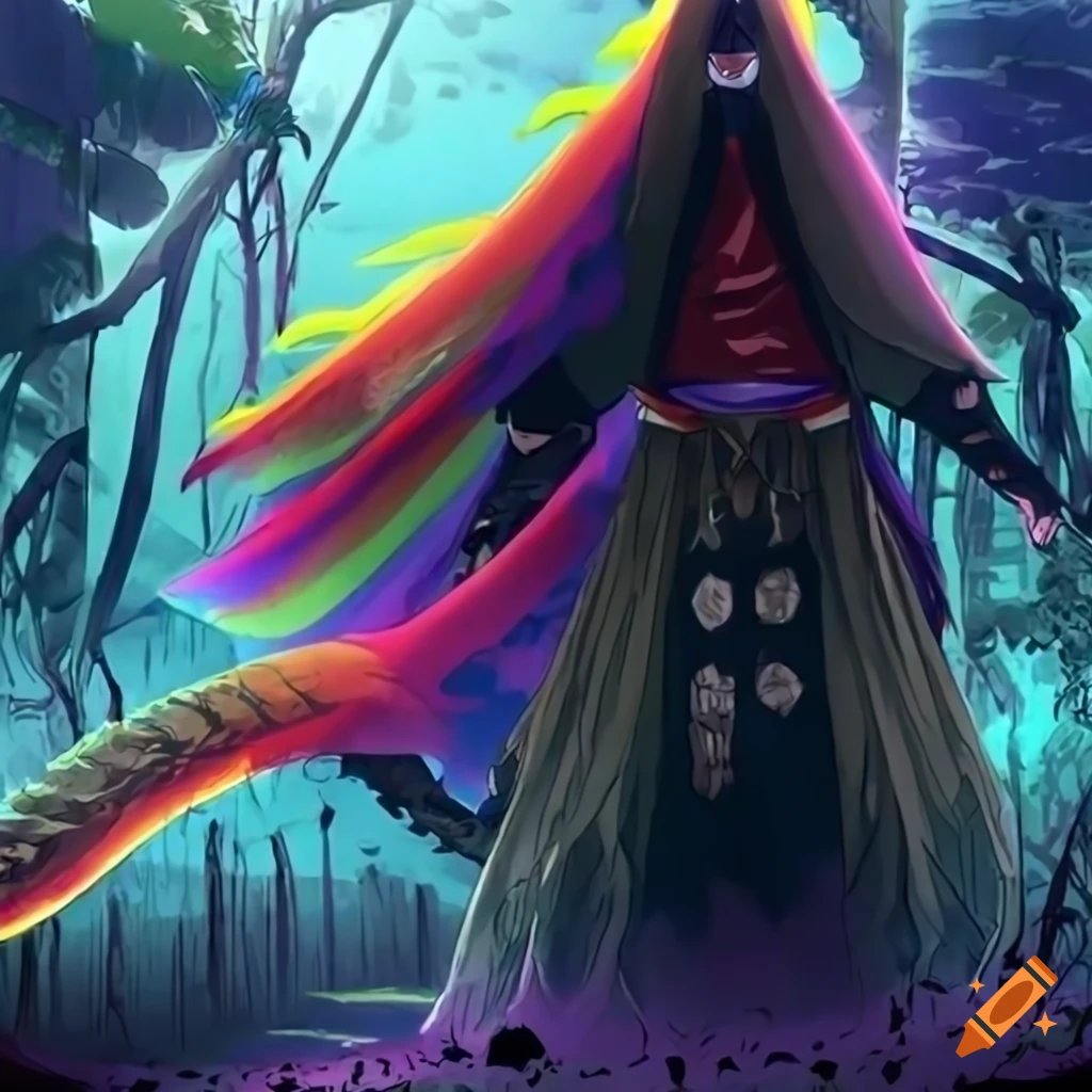 Anime samurai with blue beard on Craiyon