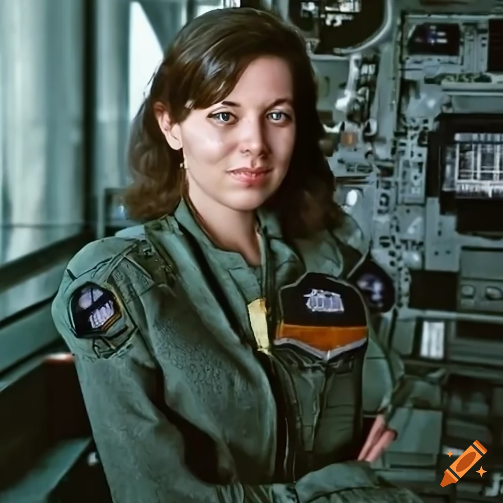 Portrait of a female Mechwarrior pilot on Craiyon