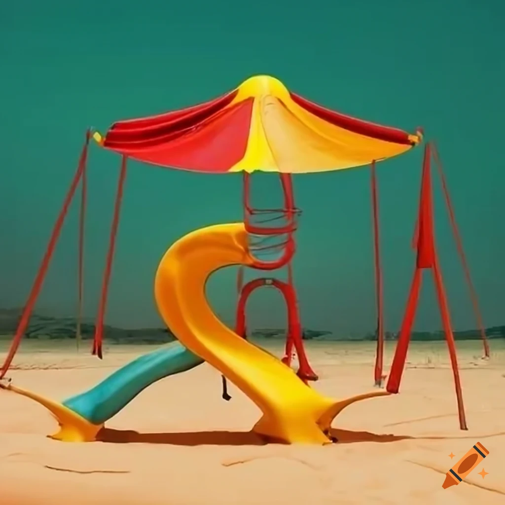 Colorful and surreal playground