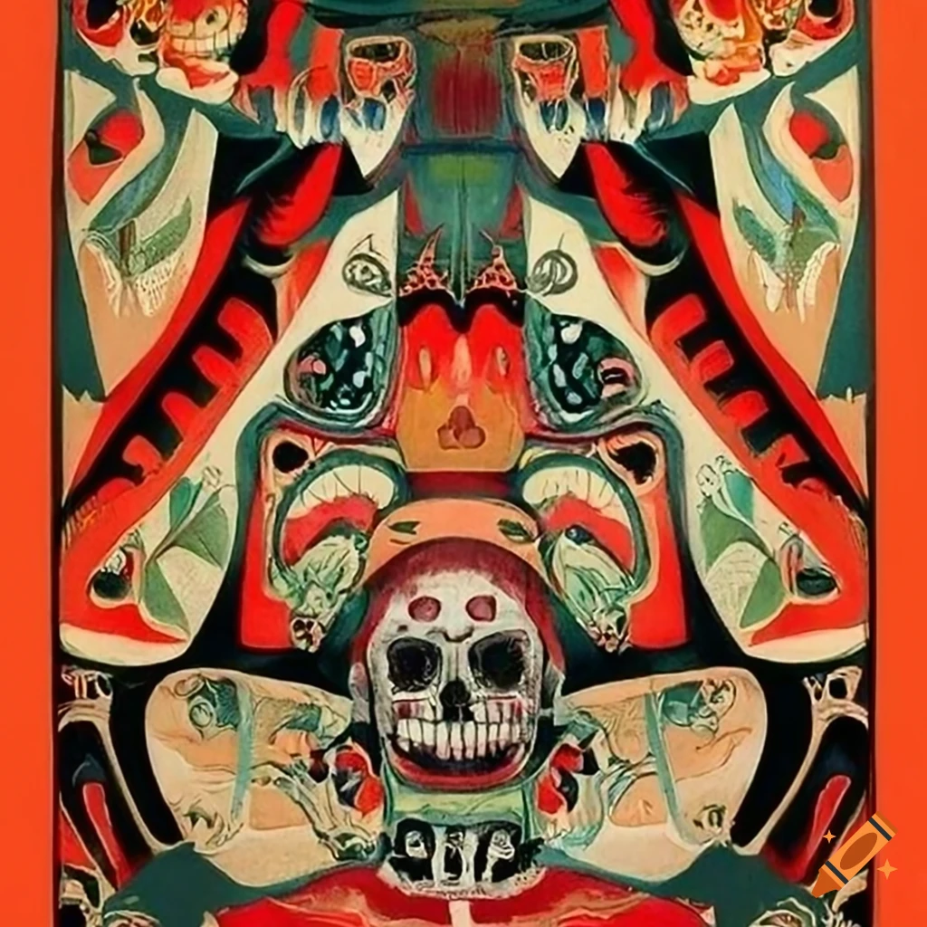 Stunning lithograph blending native salish designs with cultural ...