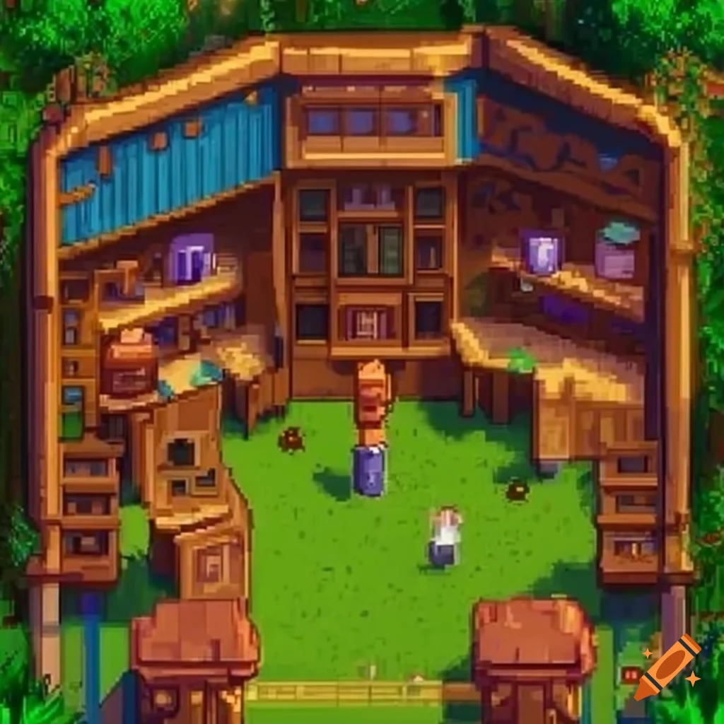 Realistic depiction of stardew valley environment on Craiyon