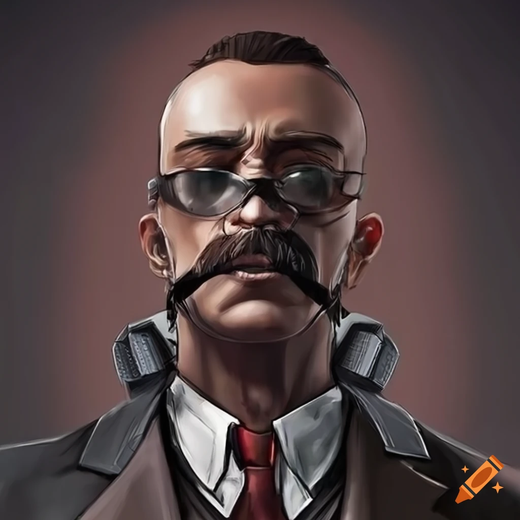 Bruce campbell in cyberpunk 2077 attire on Craiyon