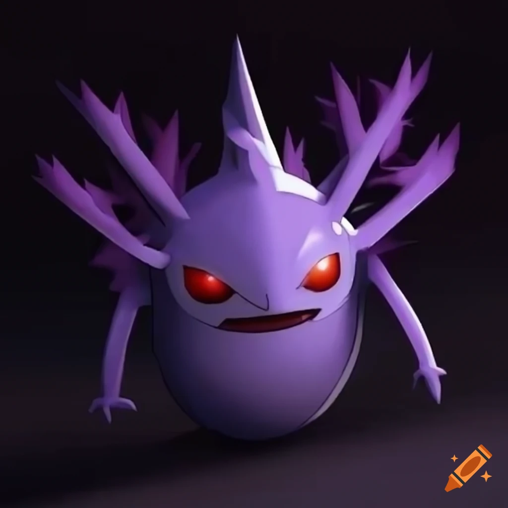 Image of a steel-ghost type Pokémon on Craiyon