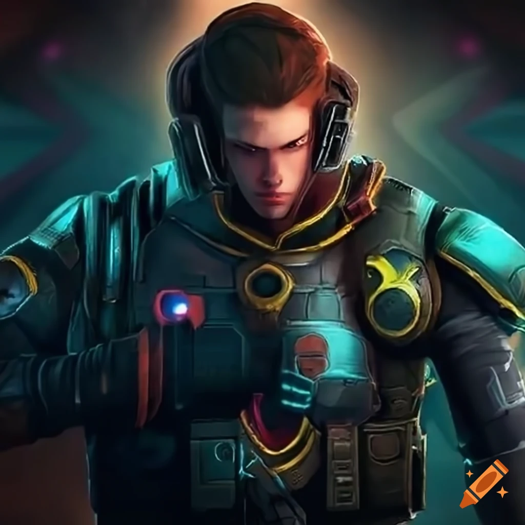 Illustration of a gaming utopia on Craiyon