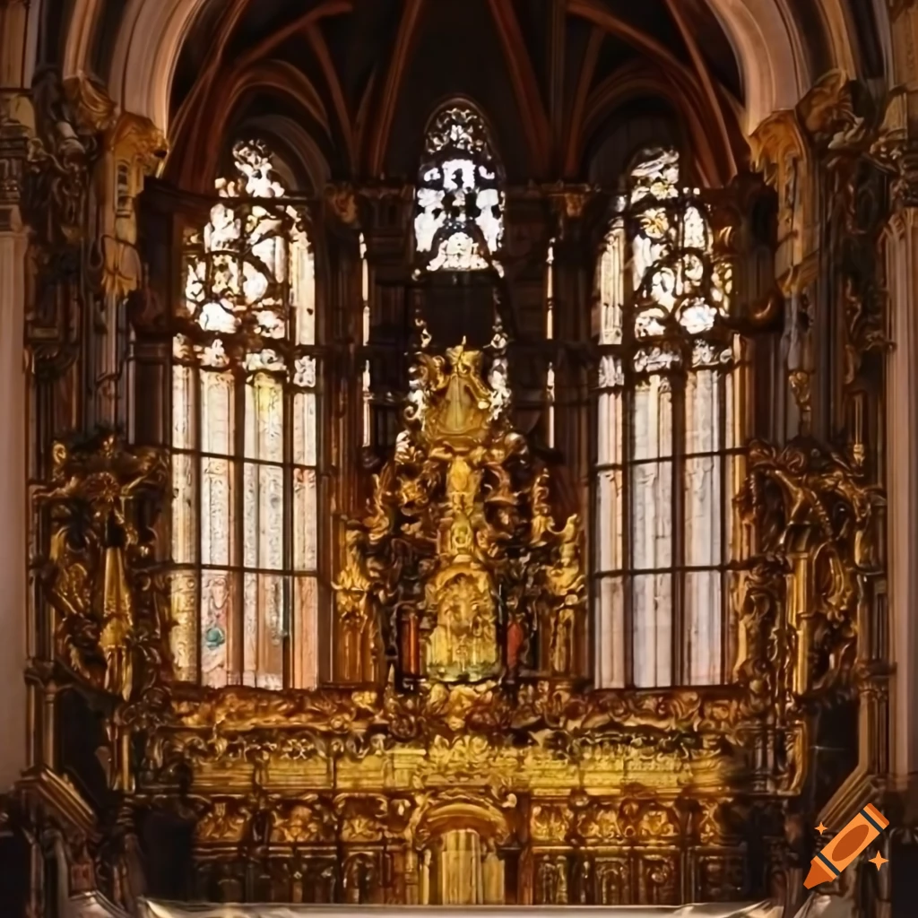 Altar window of palace in dresden on Craiyon
