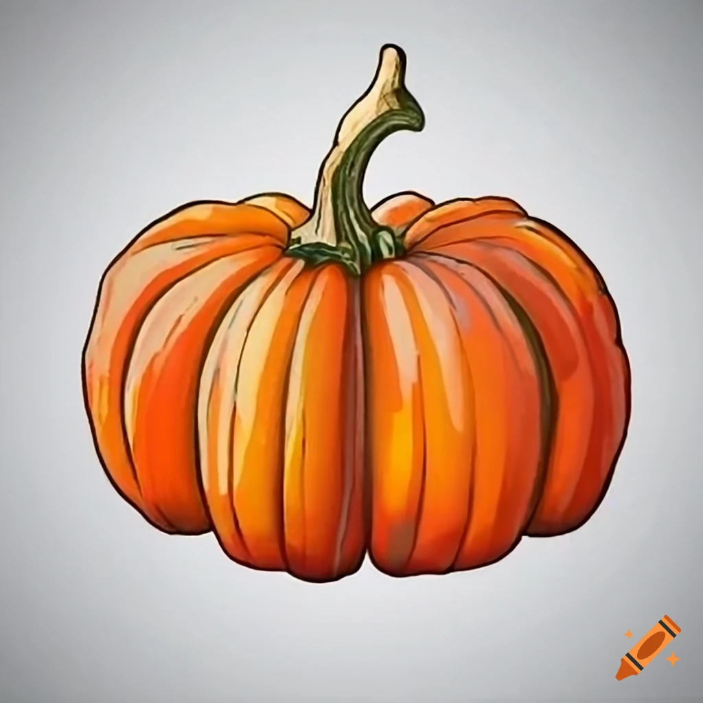 Ripe pumpkin on Craiyon