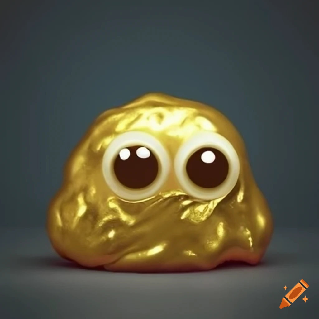 Cute and abstract blob with googly eyes on Craiyon