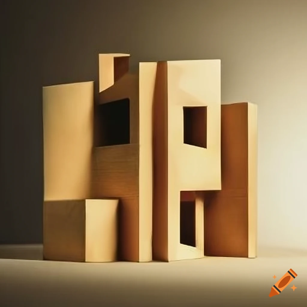 Architectural model of a cubism artwork on Craiyon