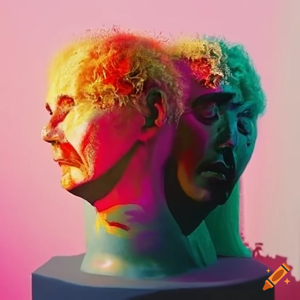 Portrait of martin creed, a british contemporary artist on Craiyon