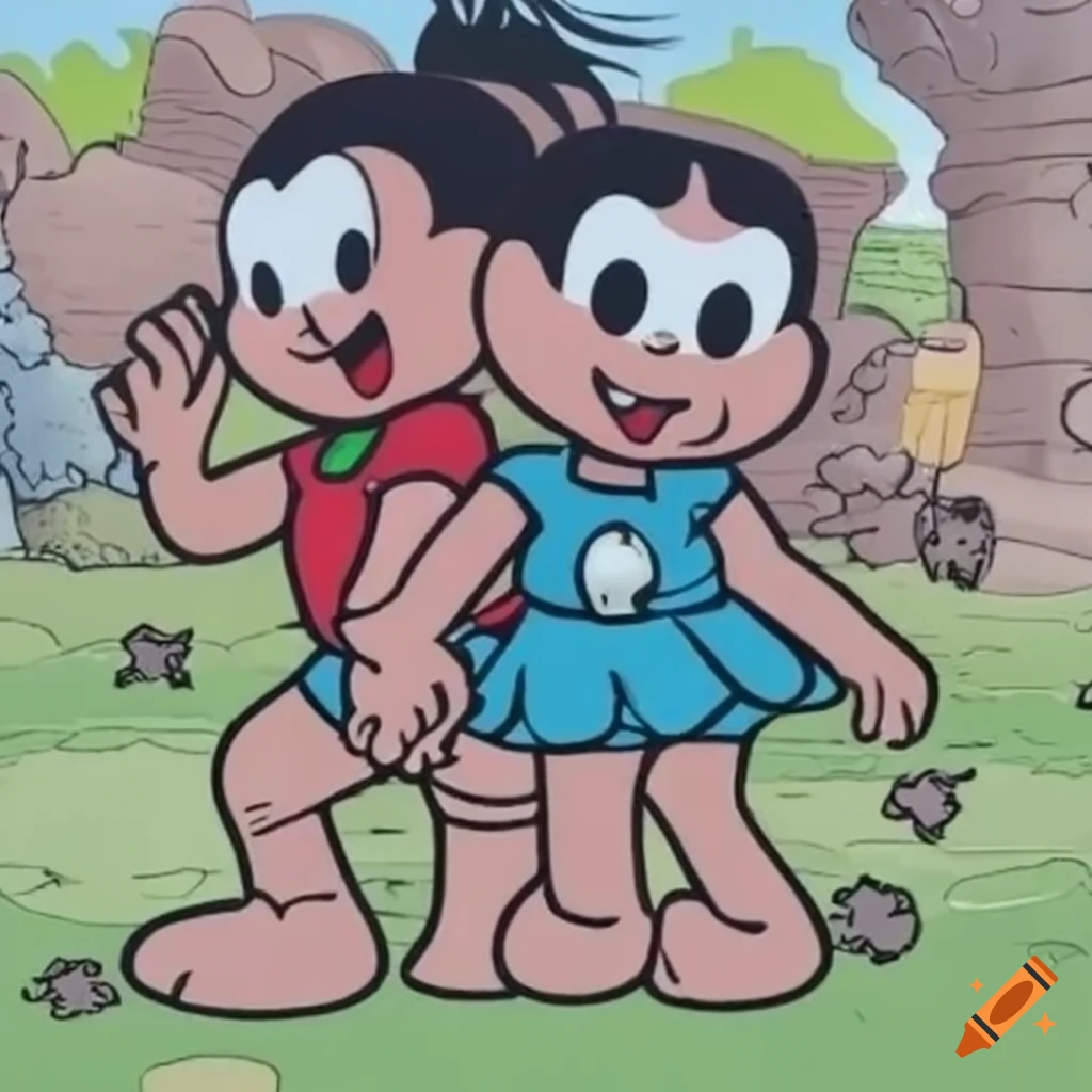 Turma da mônica comic book characters on Craiyon