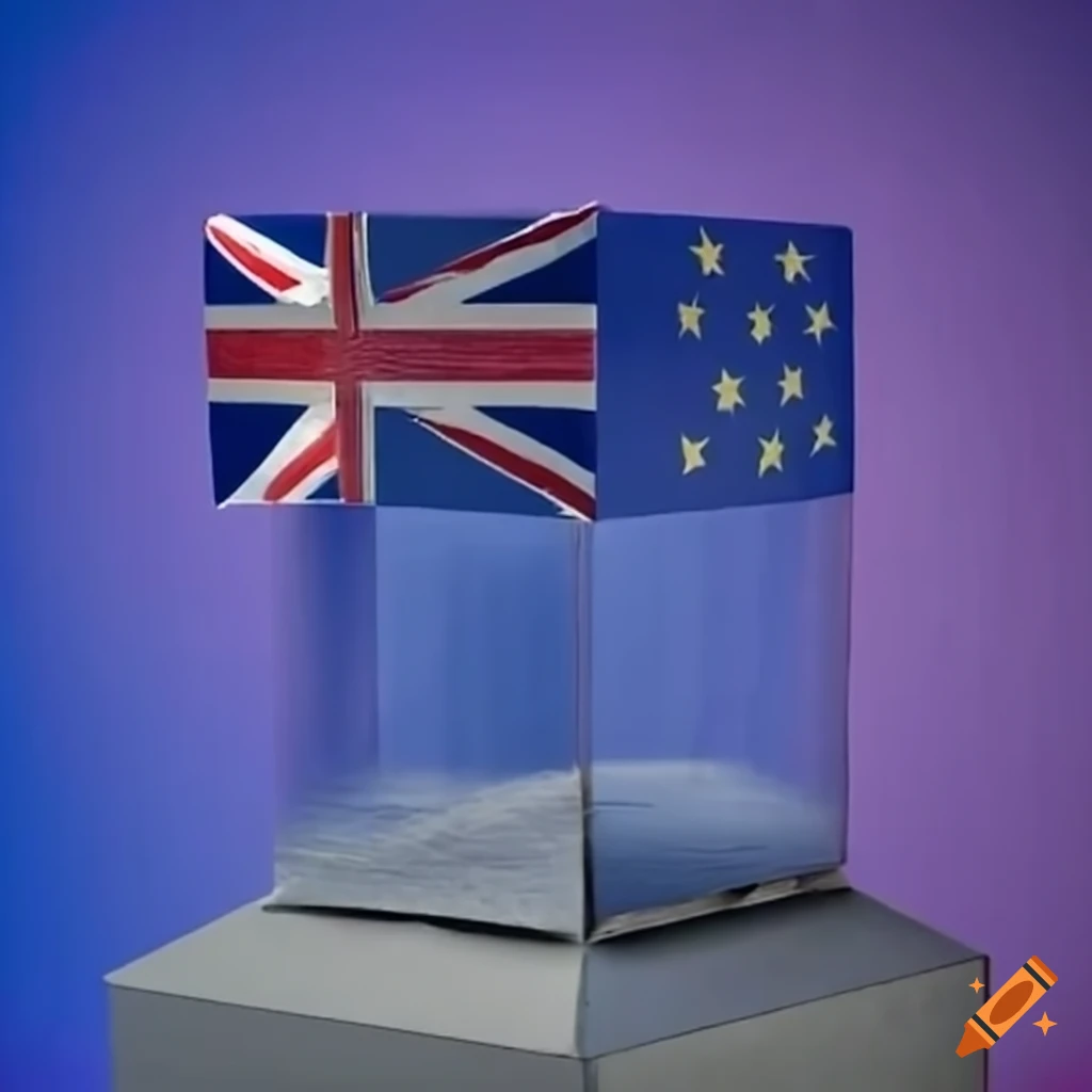 Ballot box for brexit referendum on Craiyon