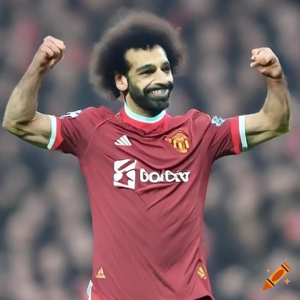 Mohamed salah taking a free kick in a final match for psg on Craiyon