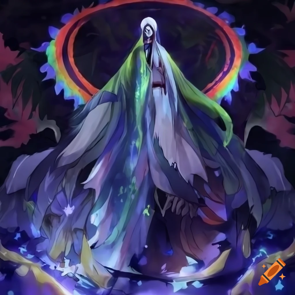 Anime-style illustration of zanpakuto spirit summoning cloud warriors ...