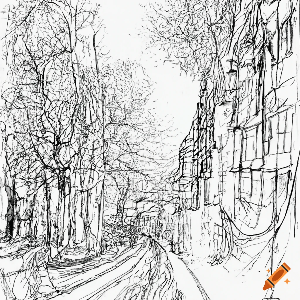 Scenic path in nature on Craiyon