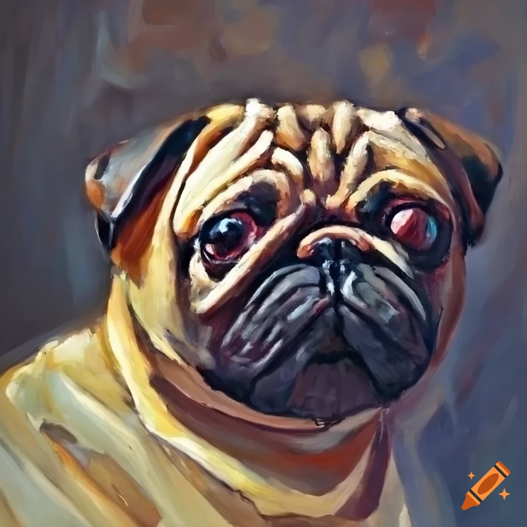 Pug style painting by joaquín sorolla on Craiyon