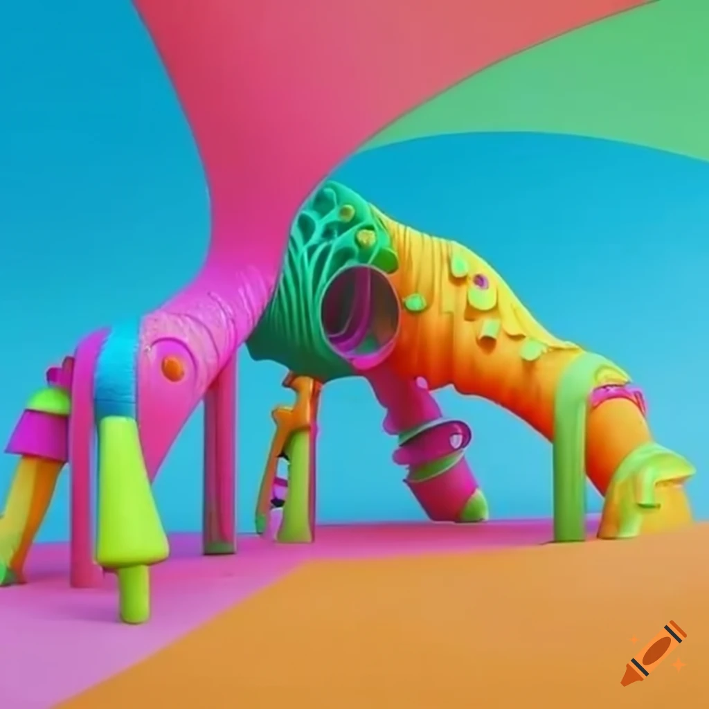 Colorful And Surreal Playground