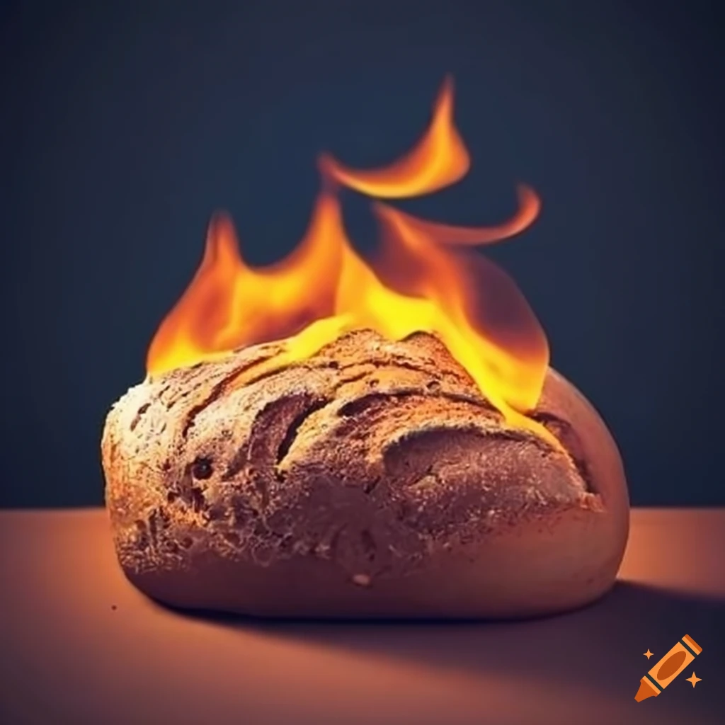 Burnt, shredded, fried, and crushed bread on Craiyon