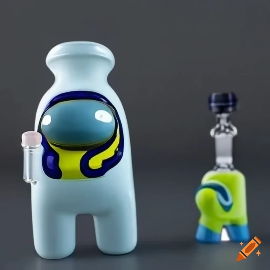 Parody of Among Us with bong and mini bongmate on Craiyon