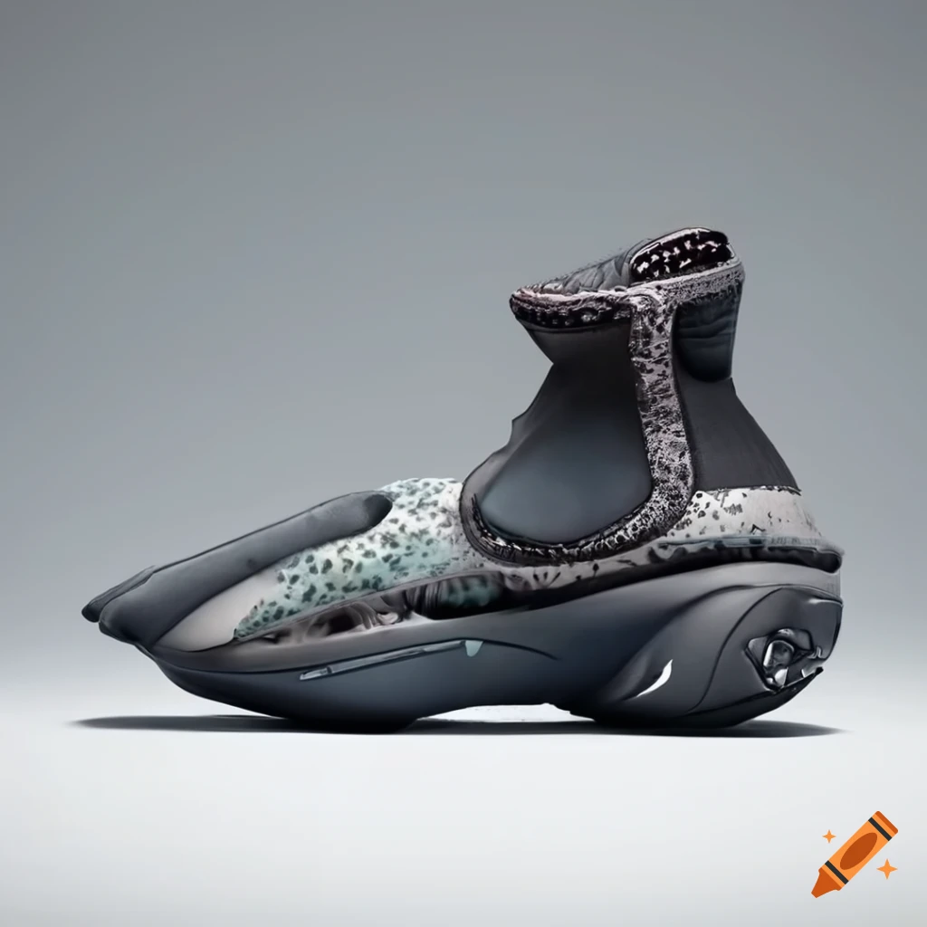 Futuristic waterproof military yeezy collaboration on Craiyon